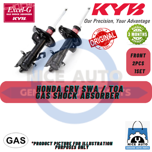 HONDA CRV (SWA / TOA) (FRONT 2PCS) 100% ORIGINAL KAYABA (KYB) EXCEL-G GAS SHOCK ABSORBER ...