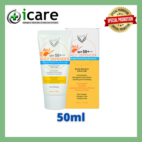 NUVIT DAILY DEFENDER SPF 50+ 50ML ( EXP DATE : 11/2025 ) | Shopee Malaysia