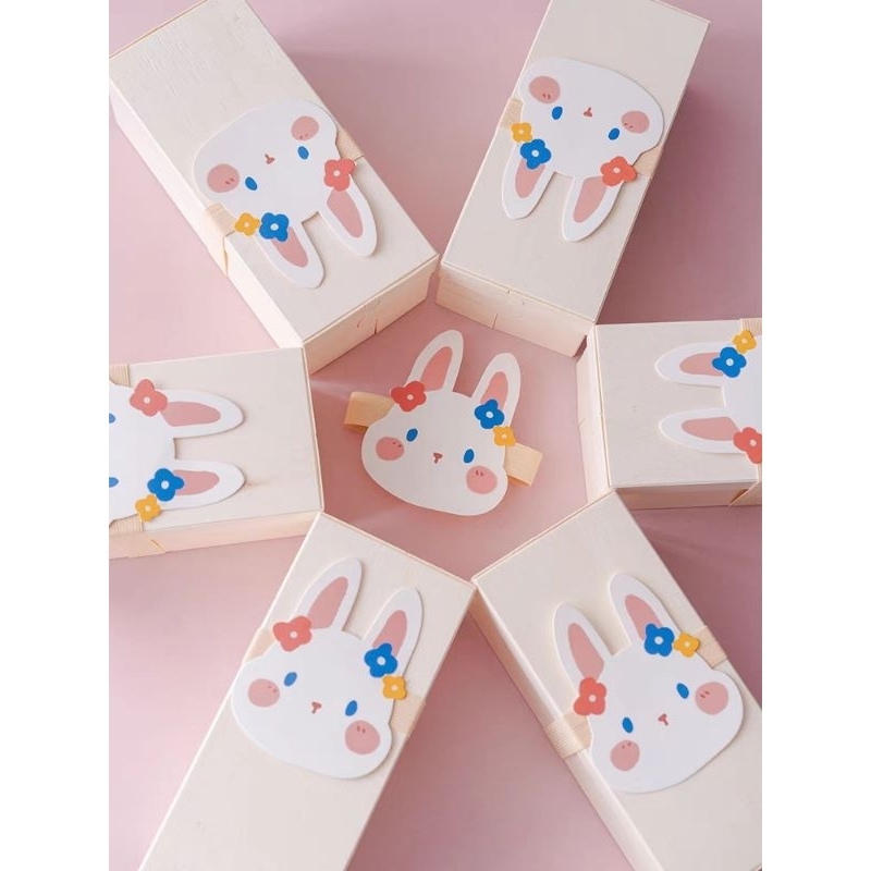 Cute Mid-Autumn Festival mooncake wooden packaging gift box (50-80gm ...