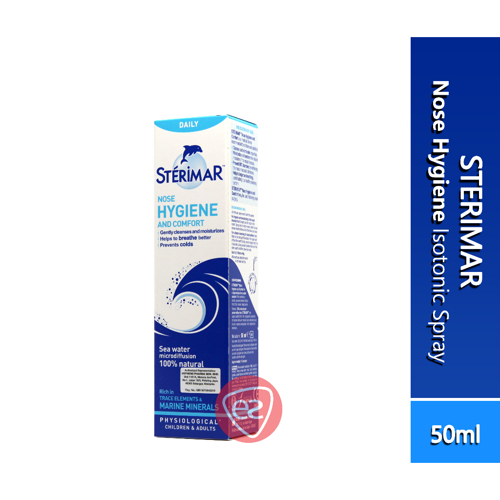 STERIMAR NOSE HYGIENE SEA WATER MICRODIFFUSION NASAL SPRAY 50ML ...