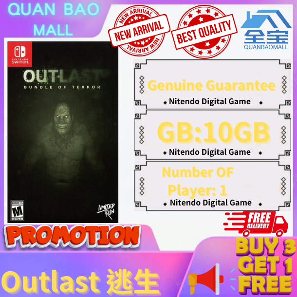 Outlast 逃生 (Nintendo Switch) Muat turun Permainan Digital Murah Switch ...