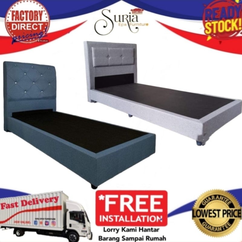 [SIAP PASANG]Suria-Single Bed / Katil Single Bed / Single Bed with ...