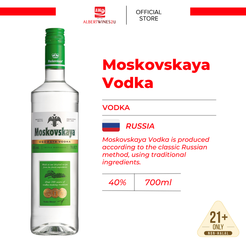 Moskovskaya Vodka 伏特加 酒 | Shopee Malaysia