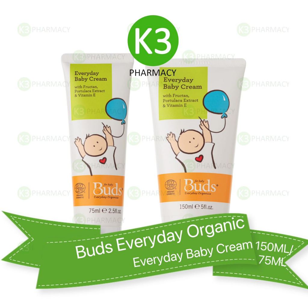 Buds Everyday Organics Buds Everyday Baby Cream 75ML / 150ML | Shopee ...