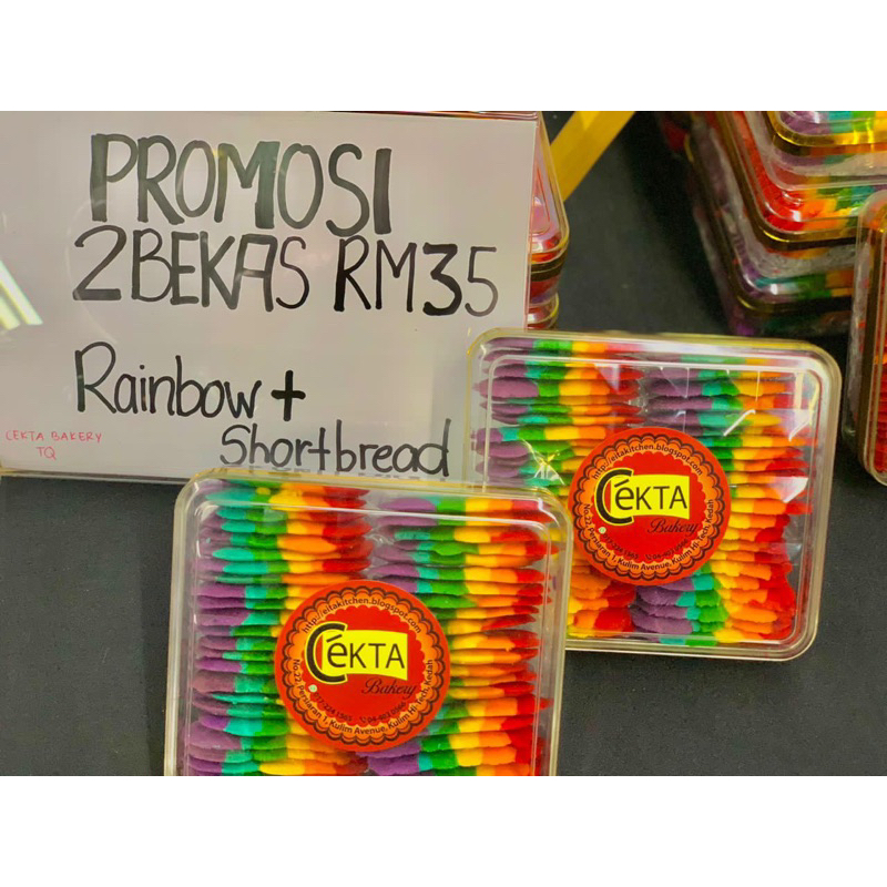 PROMOSI RAINBOW COOKIES (2bekas) | Shopee Malaysia