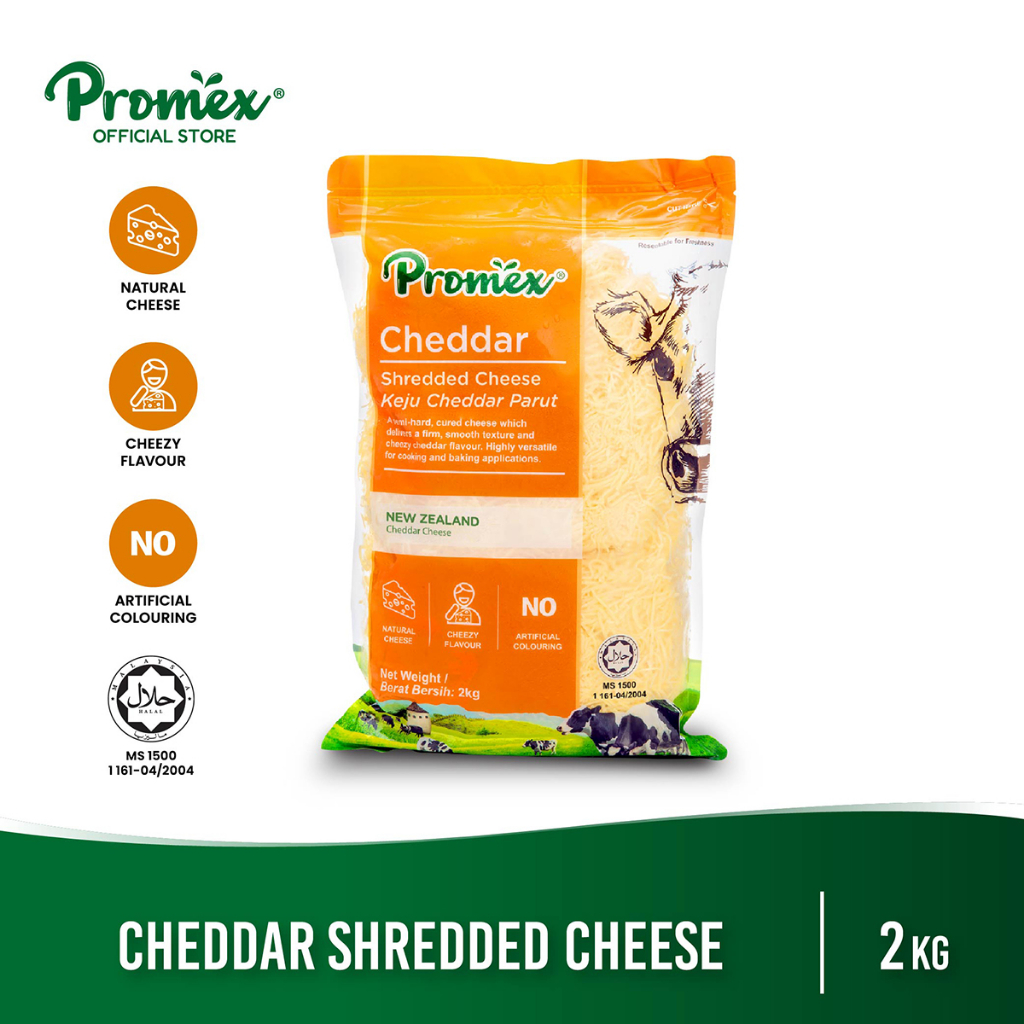 [Klang Valley/Penang Delivery Only] Promex Shredded Cheddar Cheese New ...