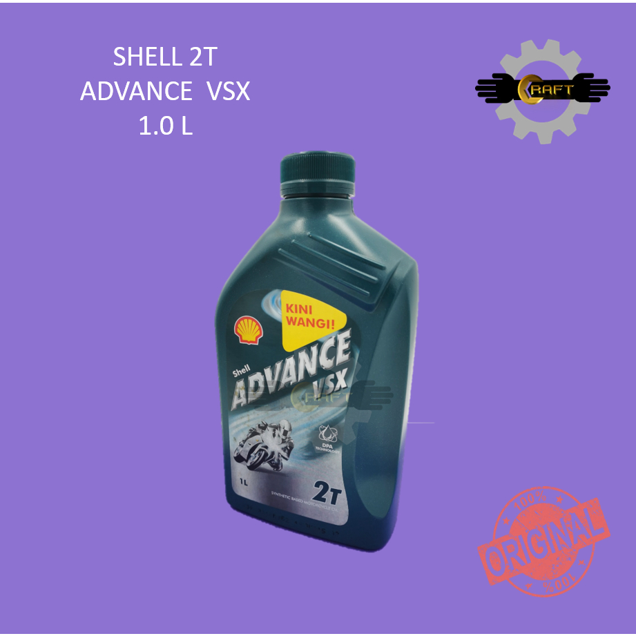 SHELL ENGINE OIL SYNTHETIC TECH 2T ADVANCE VSX- DPA TECHNOLOGY | Shopee ...