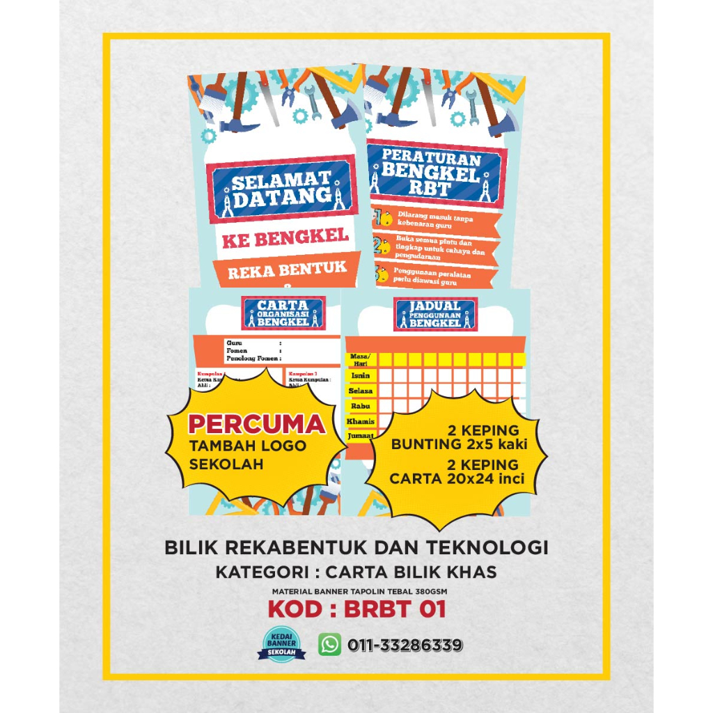 Carta Bilik RBT | Keceriaan Bilik RBT | Keceriaan Bilik Khas | Shopee ...