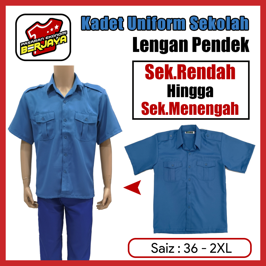 Uniform Baju Kadet Uniform Sekolah Lengan Pendek(READY STOCK)# ...