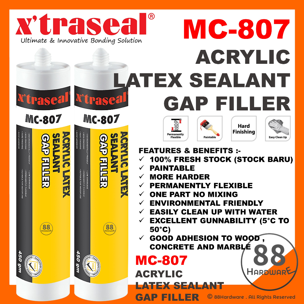 【100% FRESH STOCK】xtraseal mc-807 vtech mc807 807 silicone sealant ...