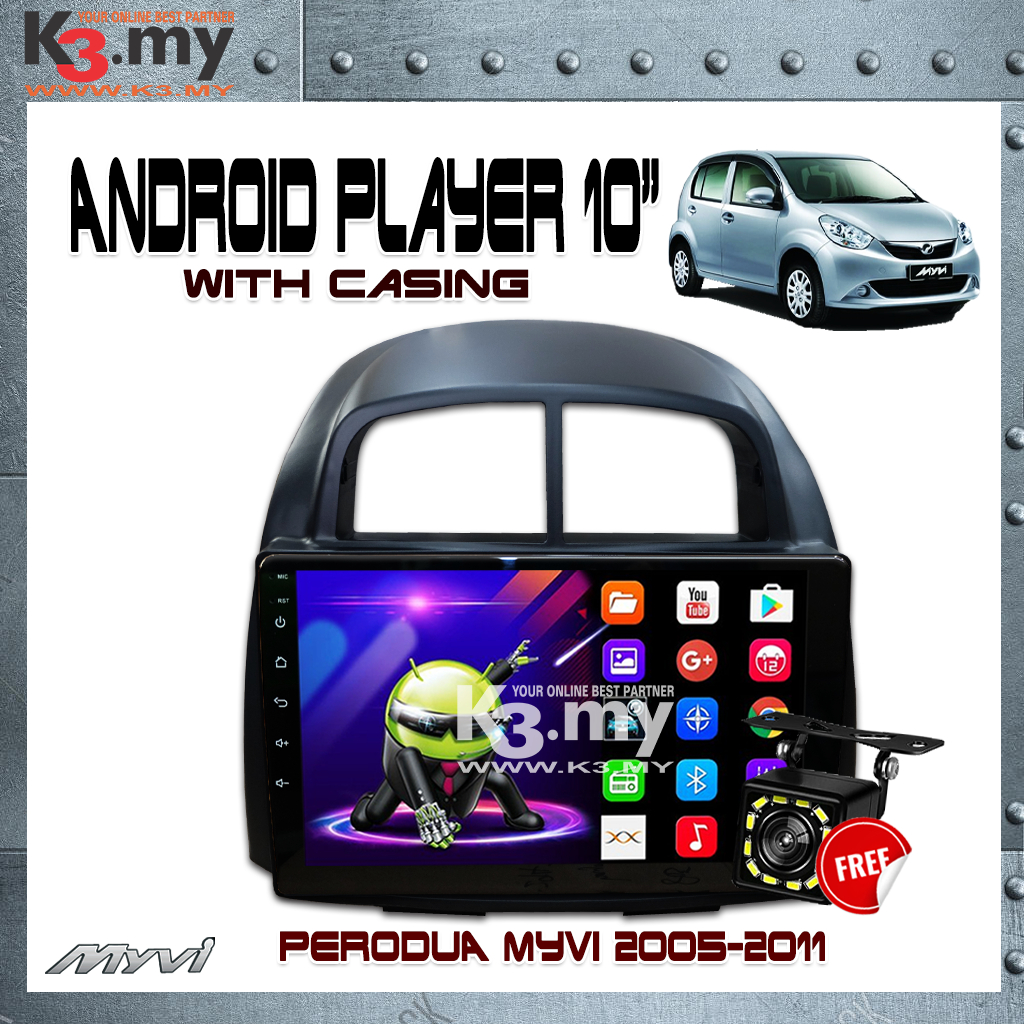 Perodua Myvi 2005-2011 10'' Android Player GPS Waze + Casing (Set) With ...