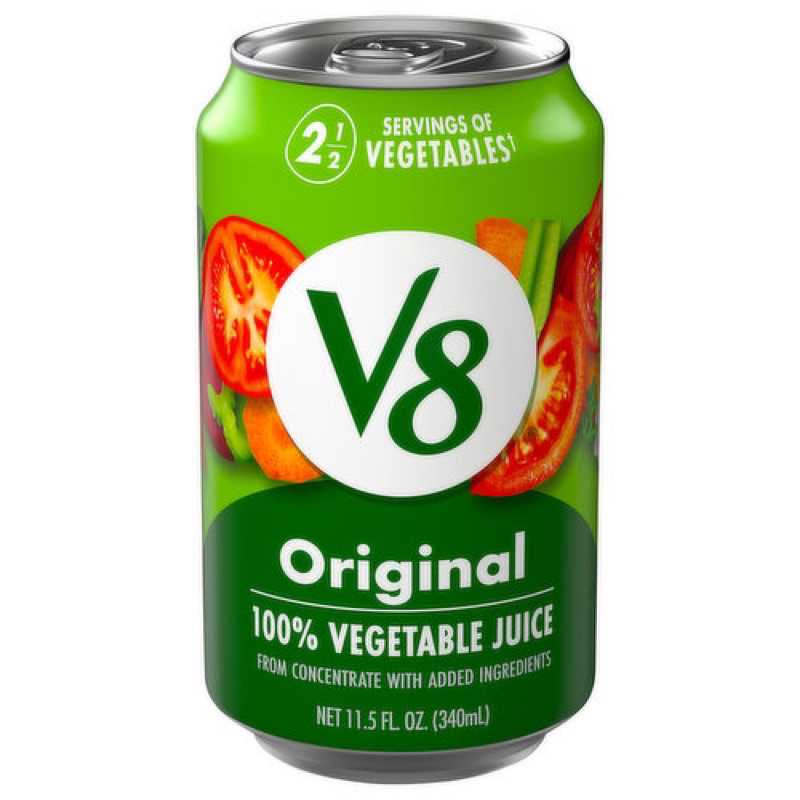 Campbell's V8 Vegetable Juice 163ml (30 Cal per can) Campbell's V8 ...