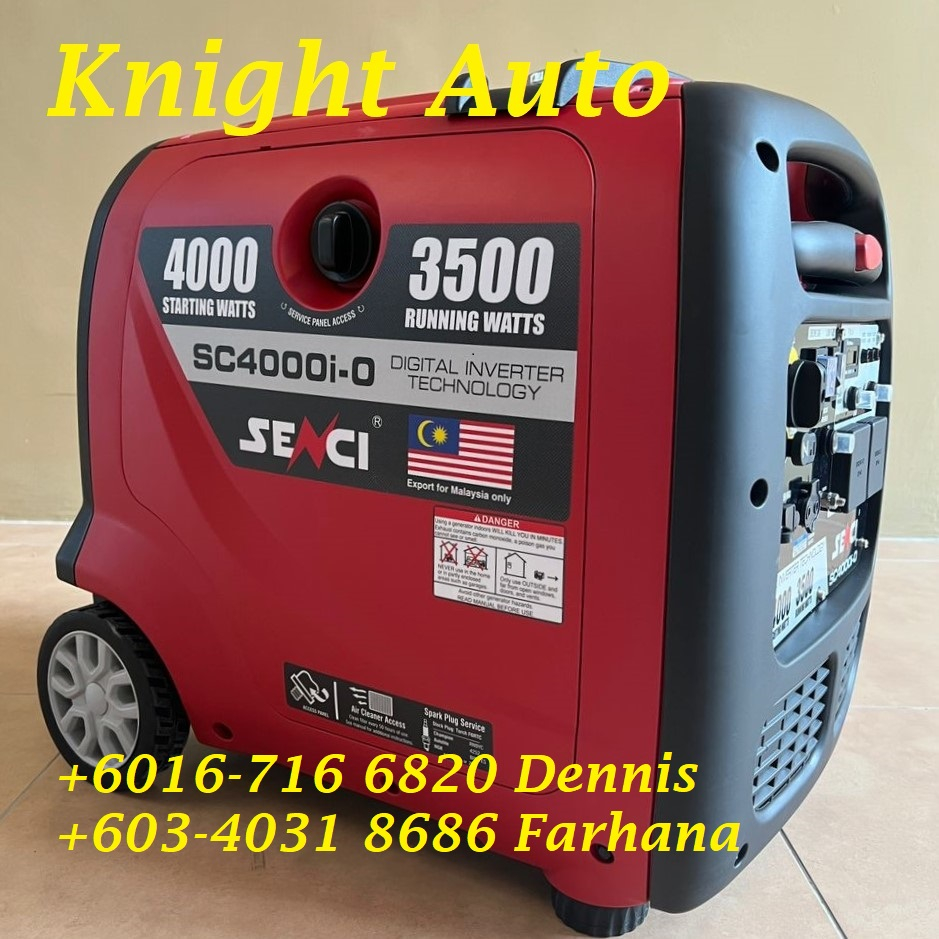 Senci SC4000i (Electric) Inverter Generator c/w Senci SV230 Engine 3 ...