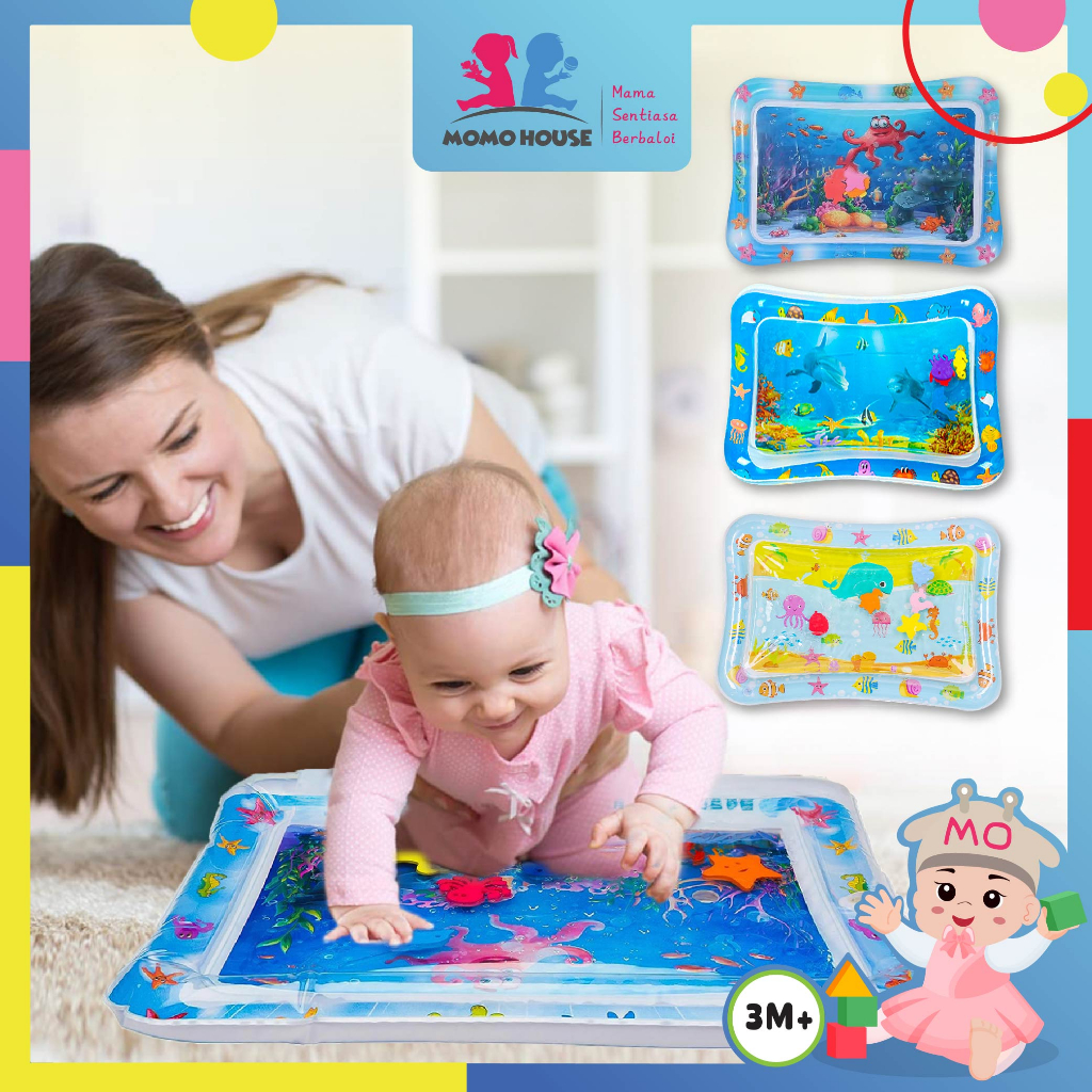 Baby Water Play Mat Tummy Time Toy Baby Playmat Water Mat Baby Slapped ...