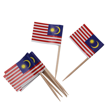 Malaysia Toothpick Flag Bendera Malaysia Merdeka Cake Topper Malaysia ...