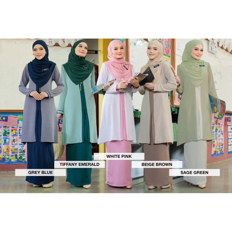 Kurung pertiwi unit beruniform PPIM, pengakap, KRS free shawl (sama ...