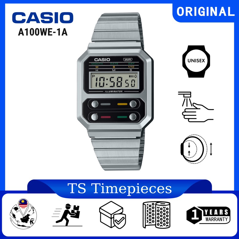 CASIO Vintage ( A100WE-1A / A100WE-1 / A100WEG-9 / A100WEGG-1 ...