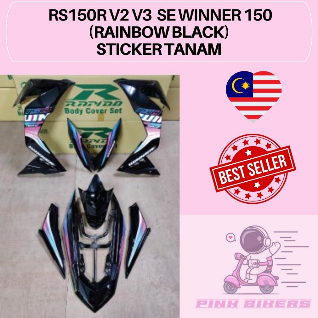 Coverset RS150R V2 SE Winner-150 (23) Bodyset (Sticker Tanam) | Shopee ...
