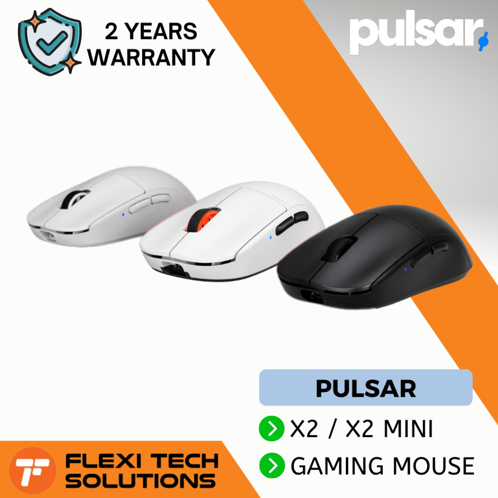 Flexi Tech PULSAR X2 Mini / X2 Wireless Gaming Mouse Black / White ...