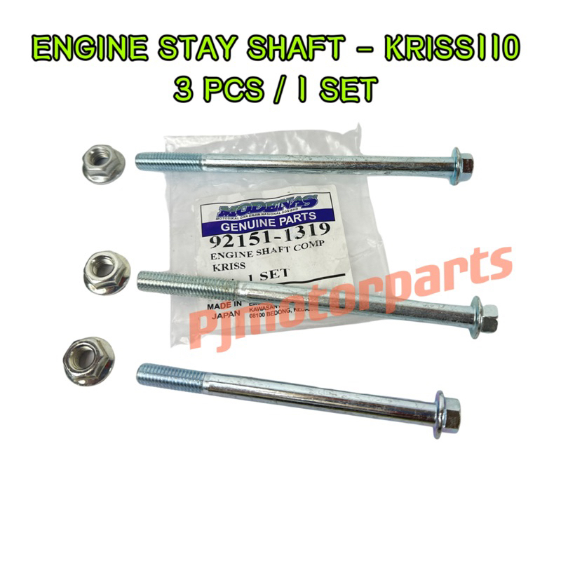 KRISS110 KRISS1 KRISS2 (3 PCS / 1 SET) ENGINE STAY SHAFT BATANG ENJIN ...