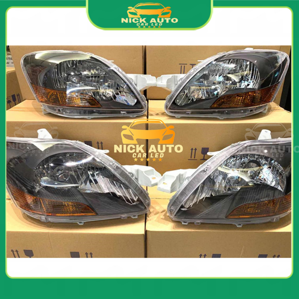 TOYOTA VIOS 2007~2012 NCP93 HEAD LAMP BLACK COLOUR + YELLOW COLOUR ...