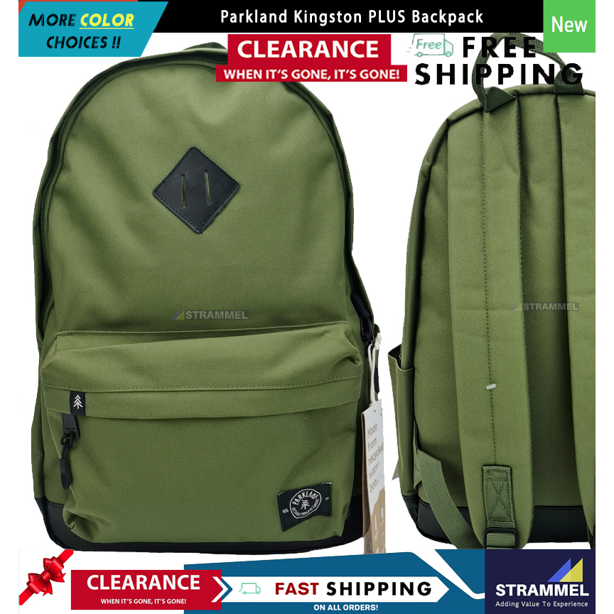 [100% ɑuthentic] Parkland Kingston Plus Backpack Laptop Bag Fits 15 ...