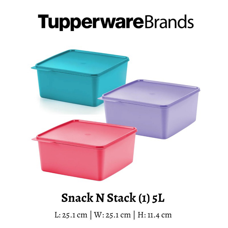 Tupperware Snack & Stack 5L (1pc) | Shopee Malaysia