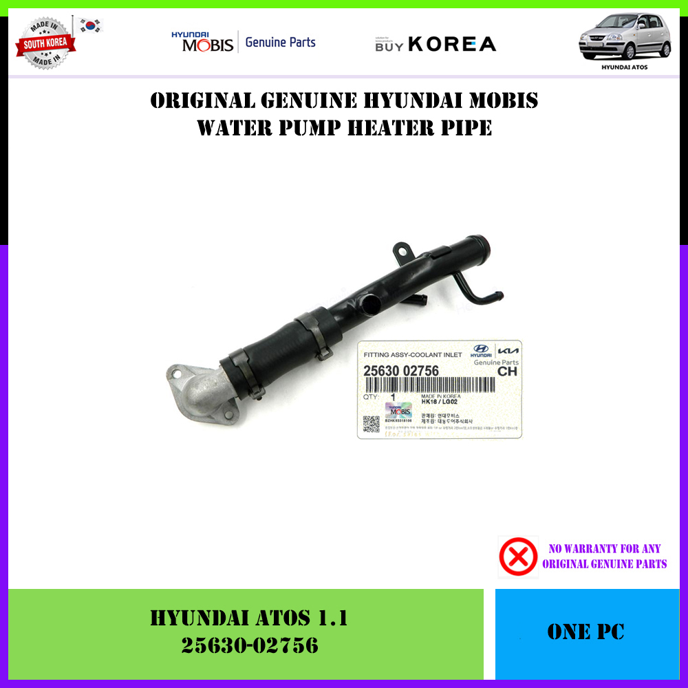 Hyundai Atos 1.1 Genuine Hyundai Mobis Cooling Inlet Water Pump Heater ...