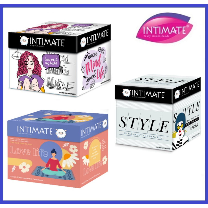 Intimate Box Unscented Pantyliner (Slim 100's, Regular 100's, Long 60's ...