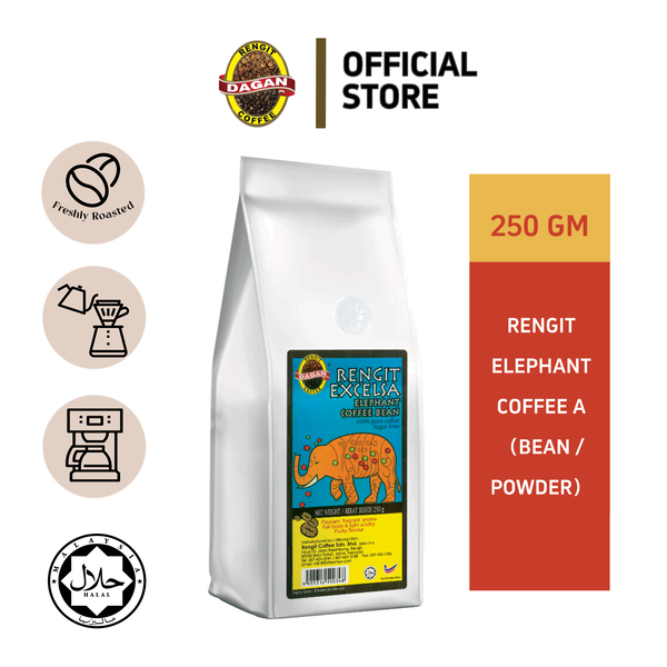 Rengit Elephant Coffee Single A 250 g l LIBERICA COFFEE BEAN l ...
