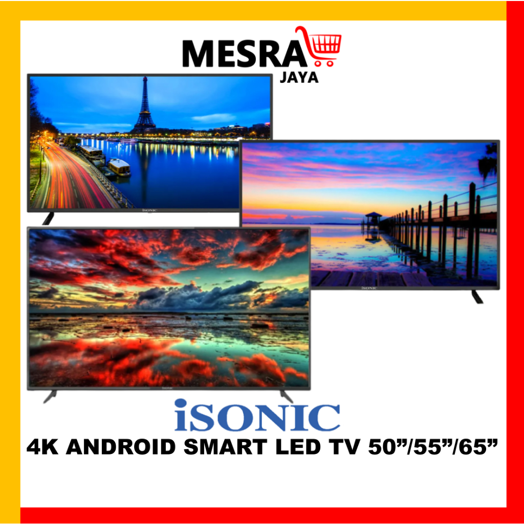ISONIC 4K ANDROID SMART LED TV WITH VOICE CONTROL REMOTE ICT-S5018R 50 ...