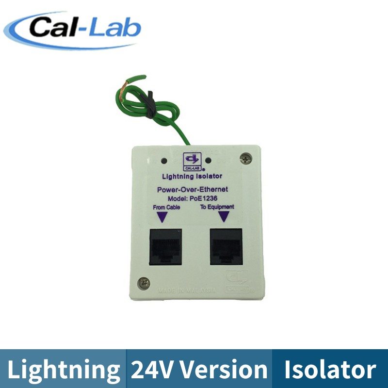 CAL-LAB POE-1236 Lightning Isolator Module Poe Utp Cable 24-V Version ...