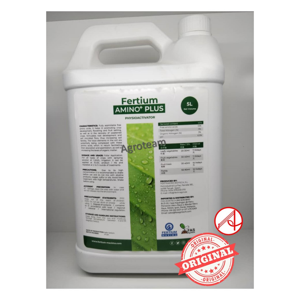 FERTINAGRO FERTIUM AMINO PLUS 5L PLANT PHYSIOACTIVATOR | Shopee Malaysia