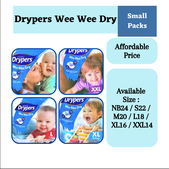 Drypers Wee Wee Dry Regular Pack | Shopee Malaysia