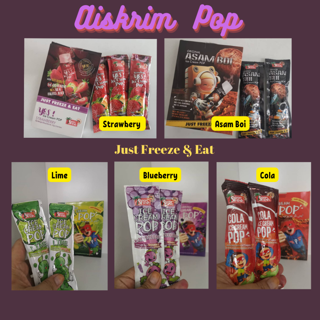 SUMMER FRESH ICE CREAM POP HALAL ( 35g x 6 Bar / 35g x 5 Bar ) / Box | Shopee Malaysia
