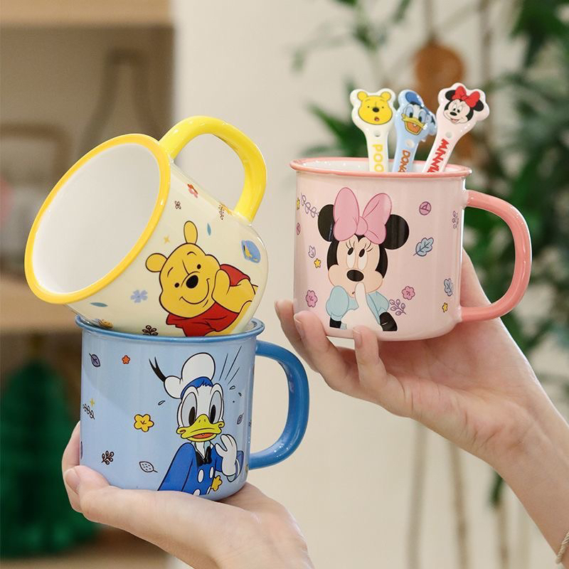 Disney Mickey Mug Minnie Mug Ceramic Cup 360ml | Shopee Malaysia