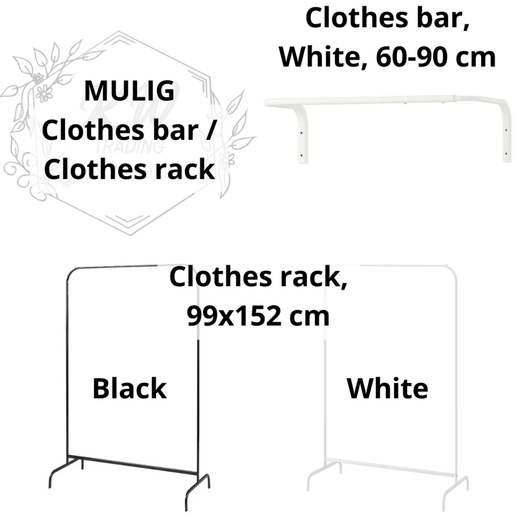 IKEA MULIG Clothes Bar / Clothes Rack | Shopee Malaysia