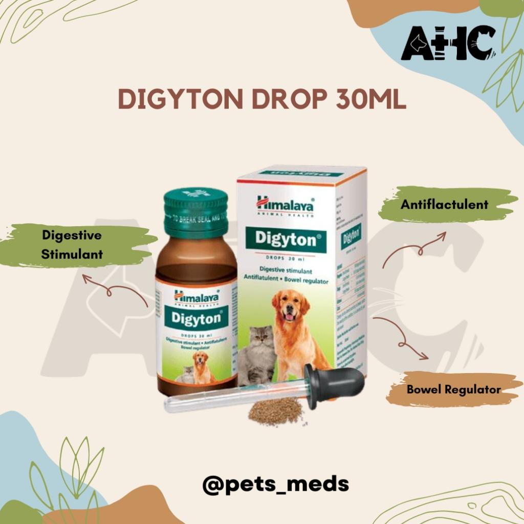 HIMALAYA Digyton VET Drops 30ml (Cats, Dogs) (Digestive stimulant ...