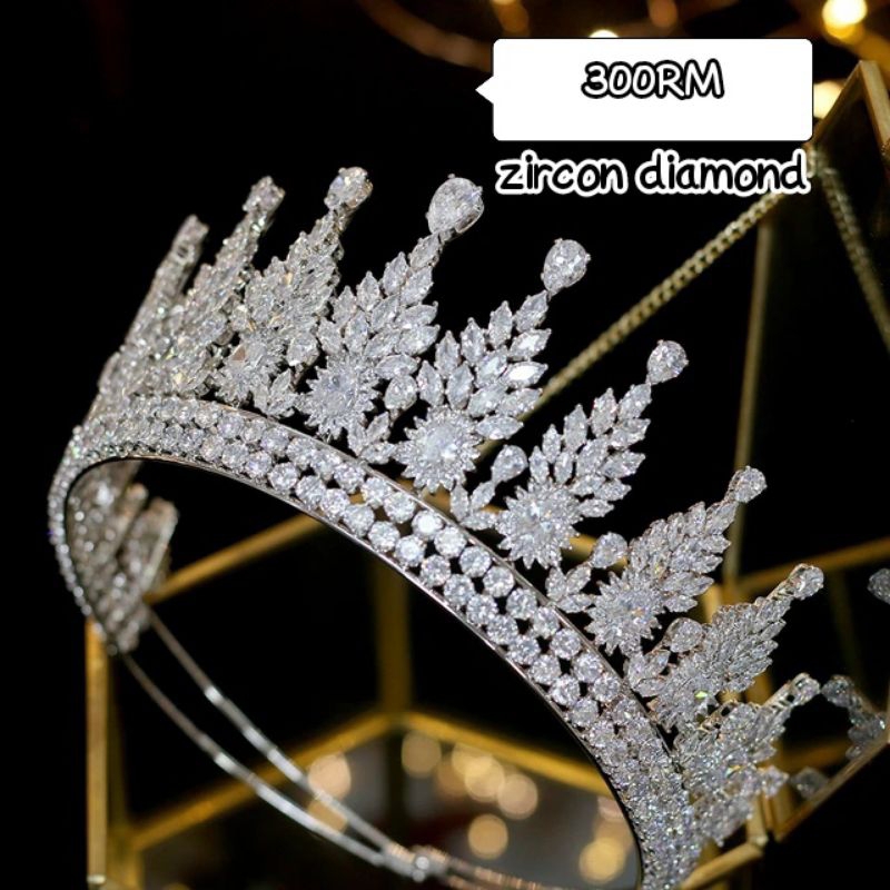 Crown Bride Married Wedding Zircon Diamond | Shopee Malaysia