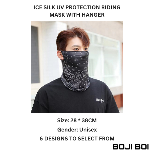UV Protection Outdoor Riding Face Mask Sarung Topeng Muka Telinga Ear ...