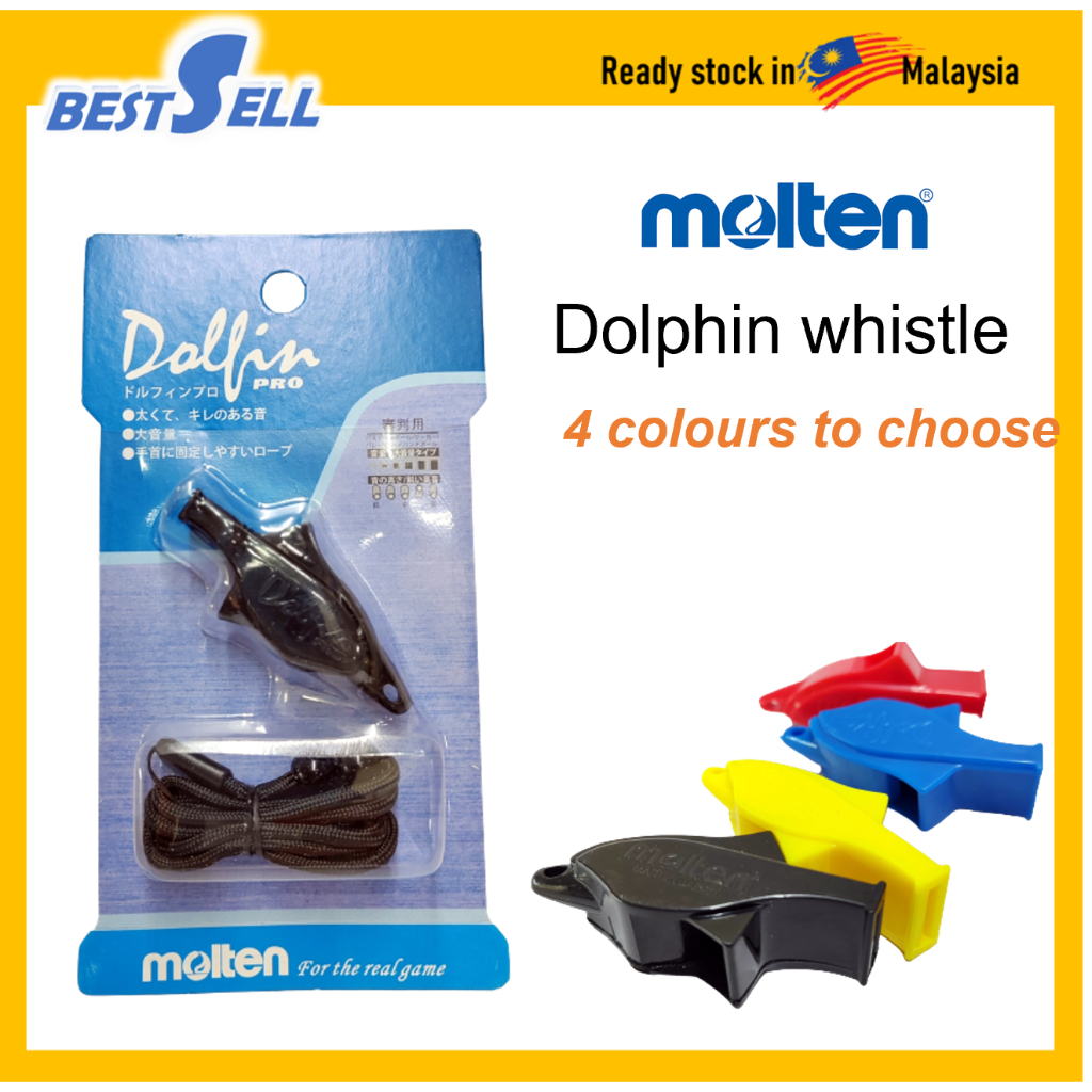 Molten Dolphin Whistle Sports Referee whistles Plastic Loud Outdoor | Shopee Malaysia