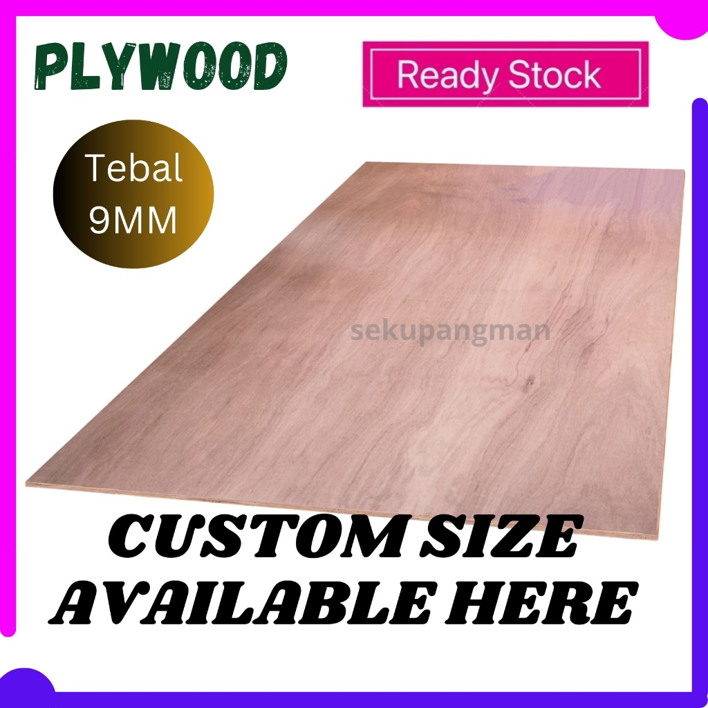 Papan Tebal Plywood Kayu Meja Besi Lipat Pasar Malam / 9MM Solid ...