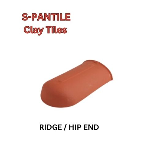 GCI S-Pantile (Clay Roofing)Ridge Hip Roof Tiles Ridge End Cap Ridge ...