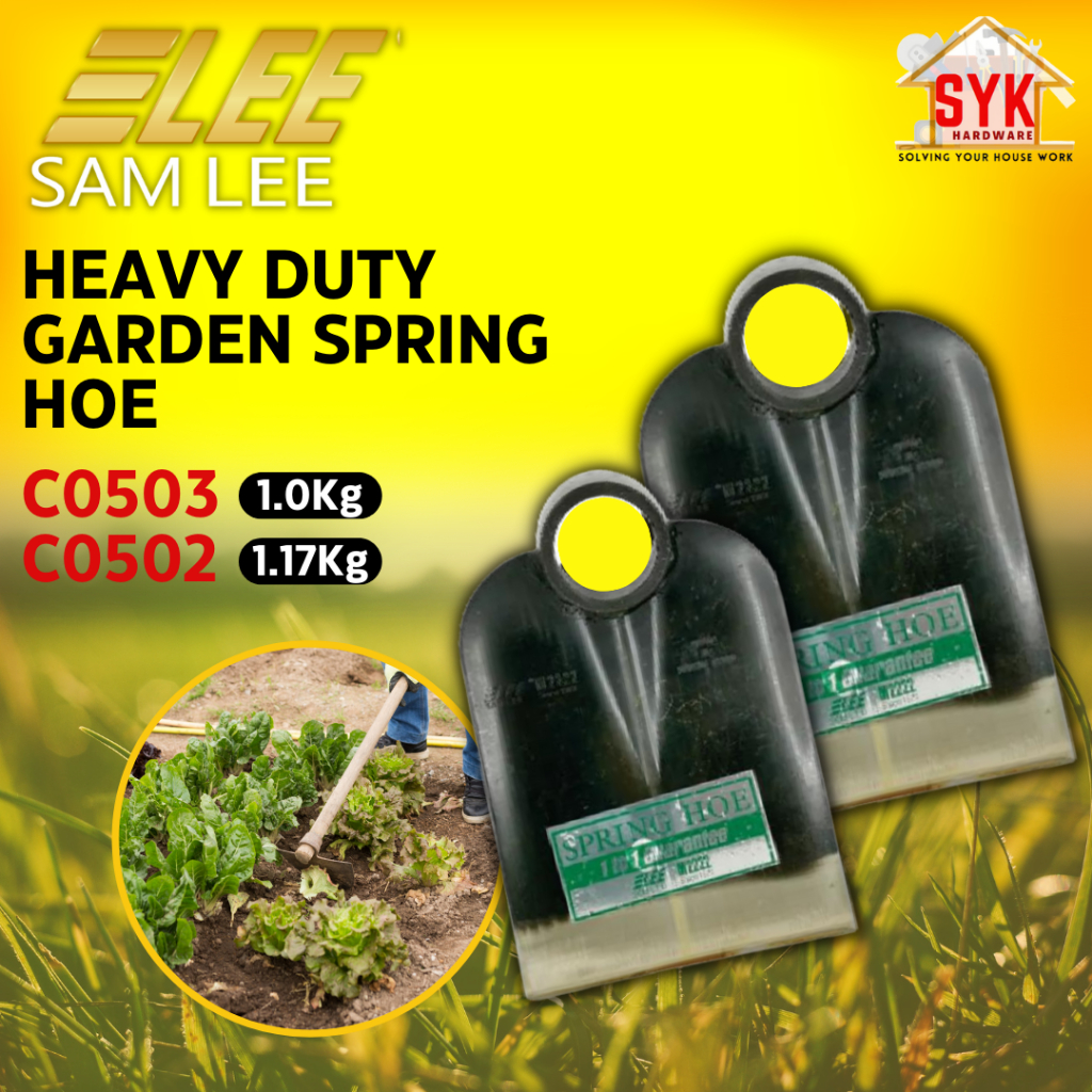 SYK Samlee C0503 C0502 1Pcs Garden Spring Hoe Round Eye Hoe Wooden ...