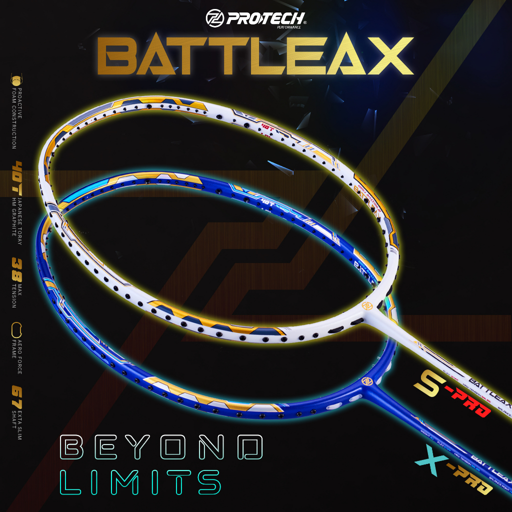 Protech BATTLEAX S-PRO/ BATTLEAX X-PRO (MAX 38LBS)(FREE STRING+GRIP+BAG ...