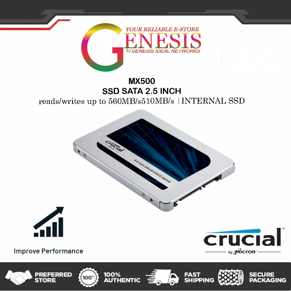 [🔱4TB HIGH PERFORMANCE CAPACITY STORAGE SSD🔱] CRUCIAL MX500 SSD 3D NAND SATA III 2.5 INCH- 2TB ...