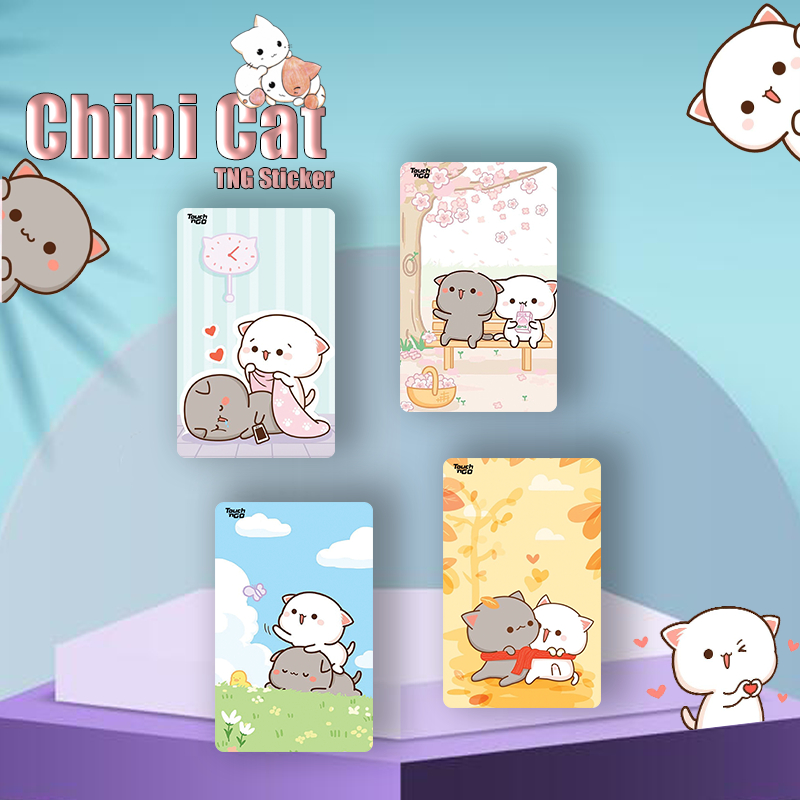 CHIBI CAT (SERIES 2) - Tng Touch N Go/Bank Card Sticker Cover ...