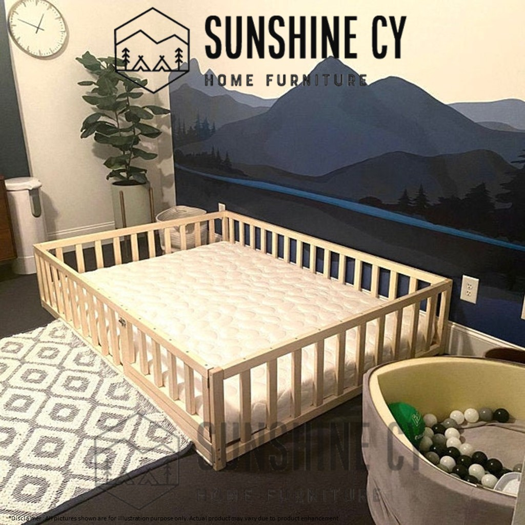 RUBY Baby Cage Bed Frame Cage Rustic Katil Bawah | Shopee Malaysia