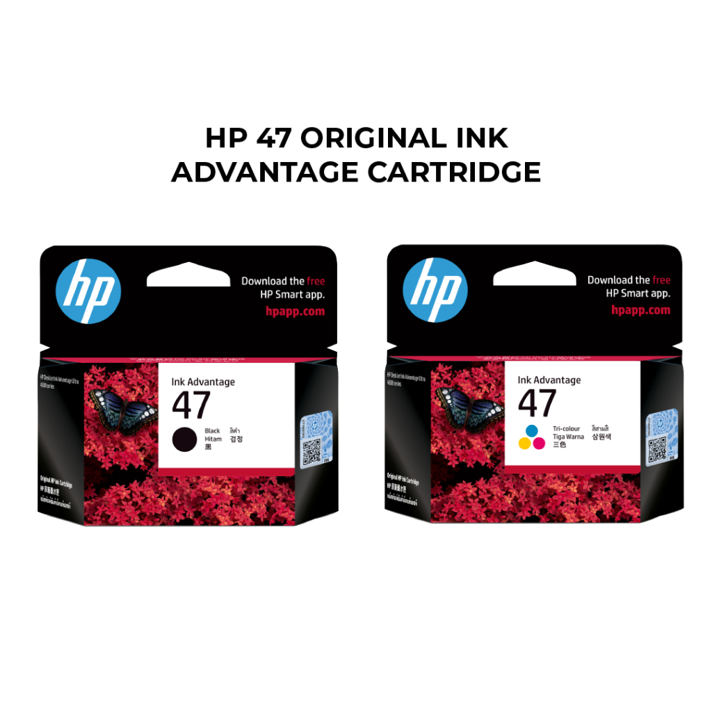 HP 47 Black / Tri-Color Original Cartridge [6ZD21AA / 6ZD61AA] 4828 ...