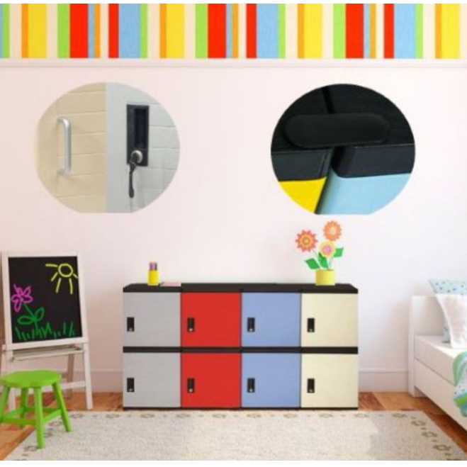 Plastic Cube Multicolor Locker Organizer Storage Home Living Furniture ...